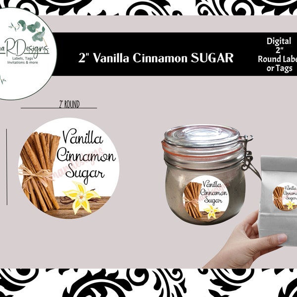 Cinnamon Sugar Label - Etsy