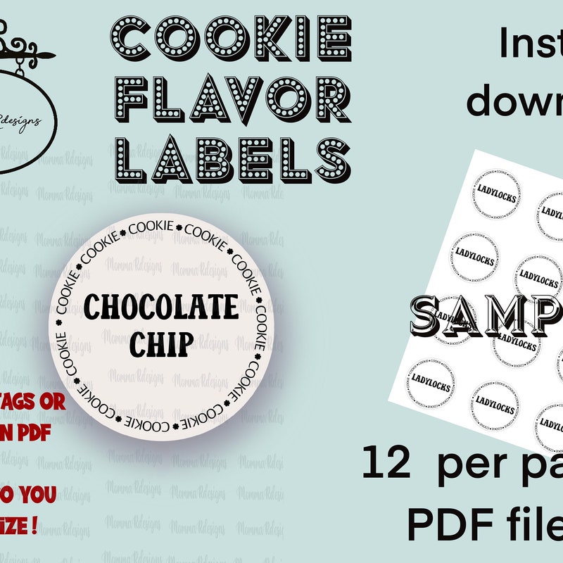 Cookie Labels - Etsy