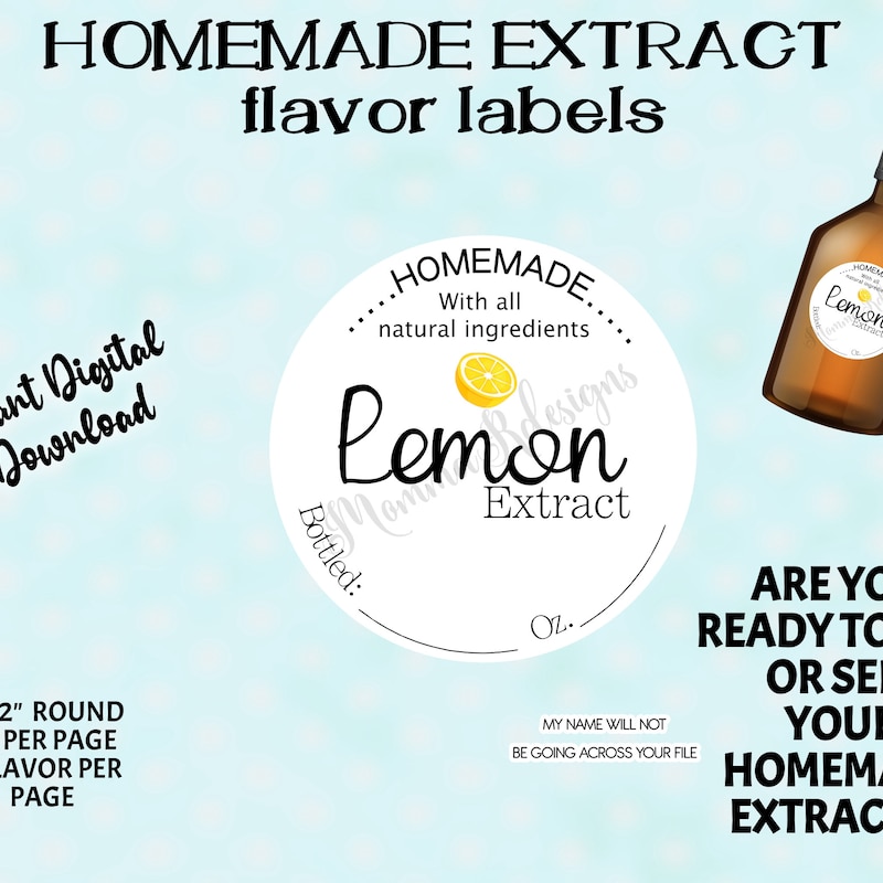 Lemon Extract - Etsy