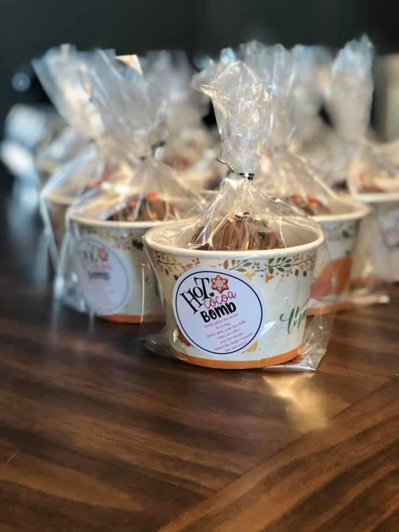 Printable 2 Round Hot Chocolate Bomb Tag Hot Cocoa Tag - Etsy