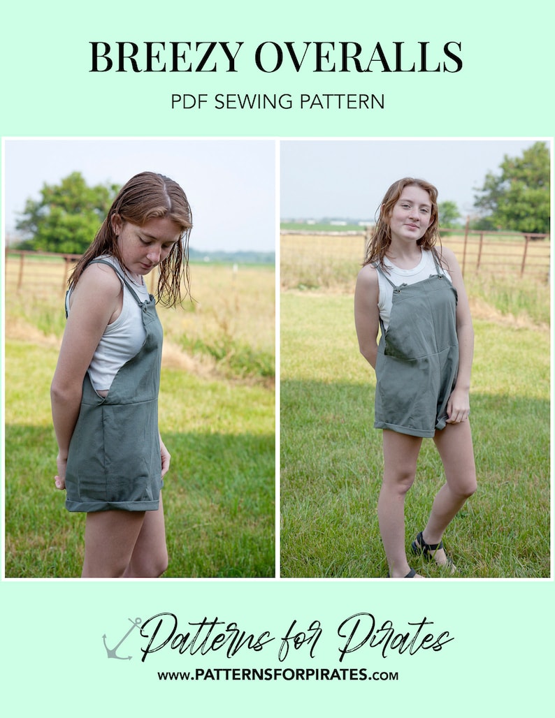 Breezy Overalls | PDF Sewing Pattern, Adult Sizes XXS - Plus 5X - Etsy
