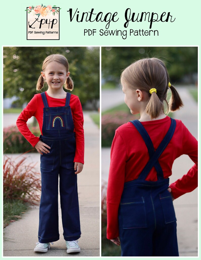 Vintage Jumper - Youth | PDF Sewing Pattern, Youth Sizes 3M - 14 - Etsy