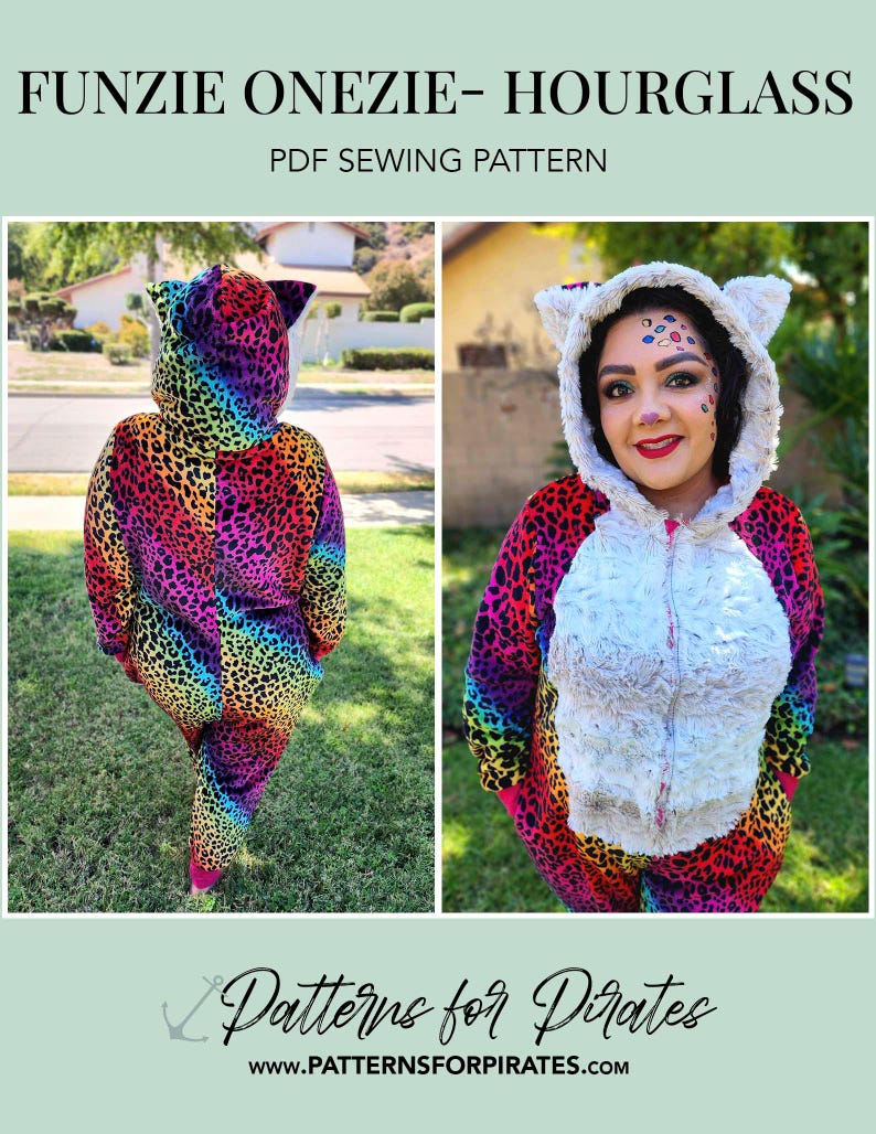 Funzie Onezie | PDF Sewing Pattern, Adult Sizes XXS - Plus 5X - Etsy
