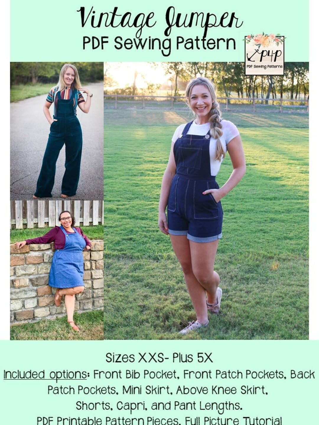 Vintage Jumper | PDF Sewing Pattern, Adult Sizes XXS - Plus 5X - Etsy
