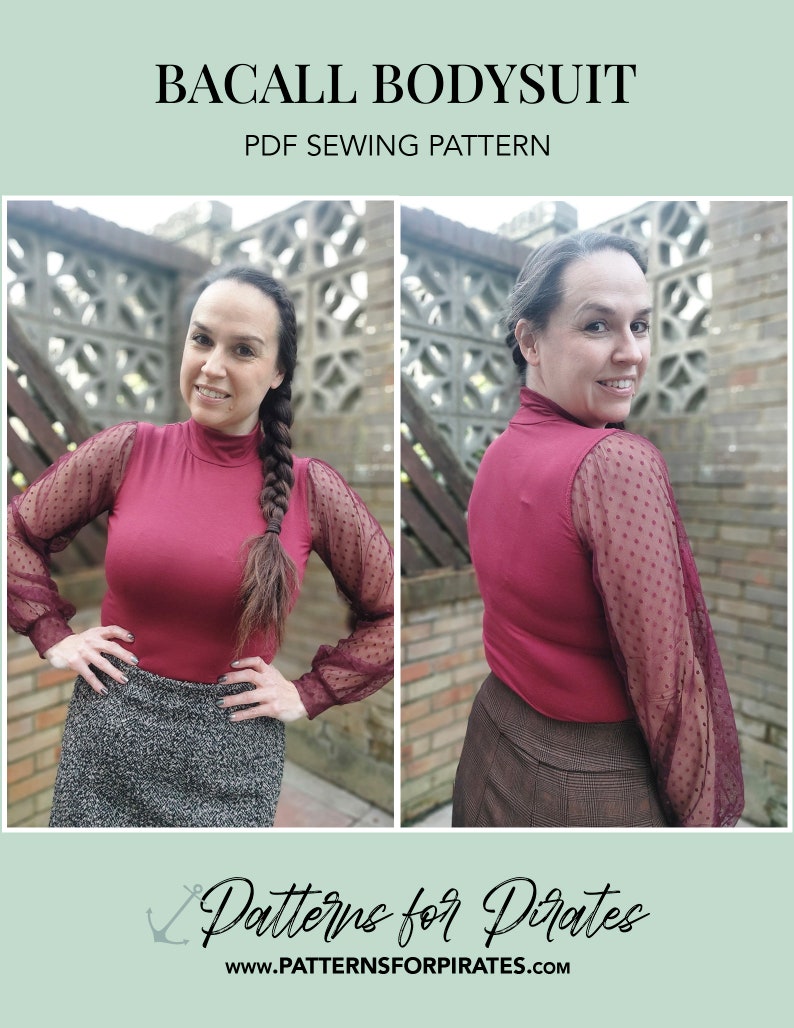 Bacall Bodysuit | PDF Sewing Pattern, Adult Sizes XXS - Plus 5X - Etsy