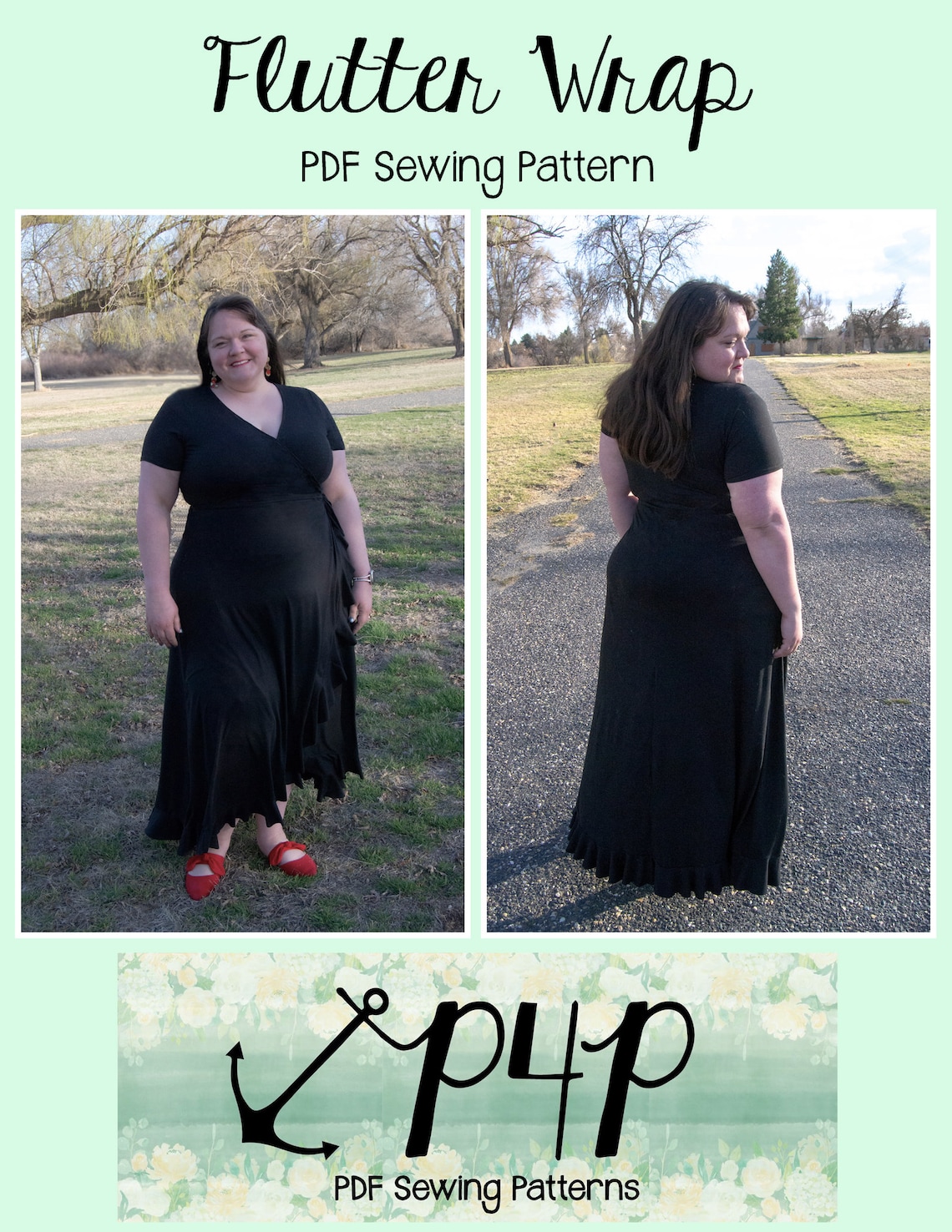 Flutter Wrap | PDF Sewing Pattern, Adult Sizes XXS - Plus 5X - Etsy