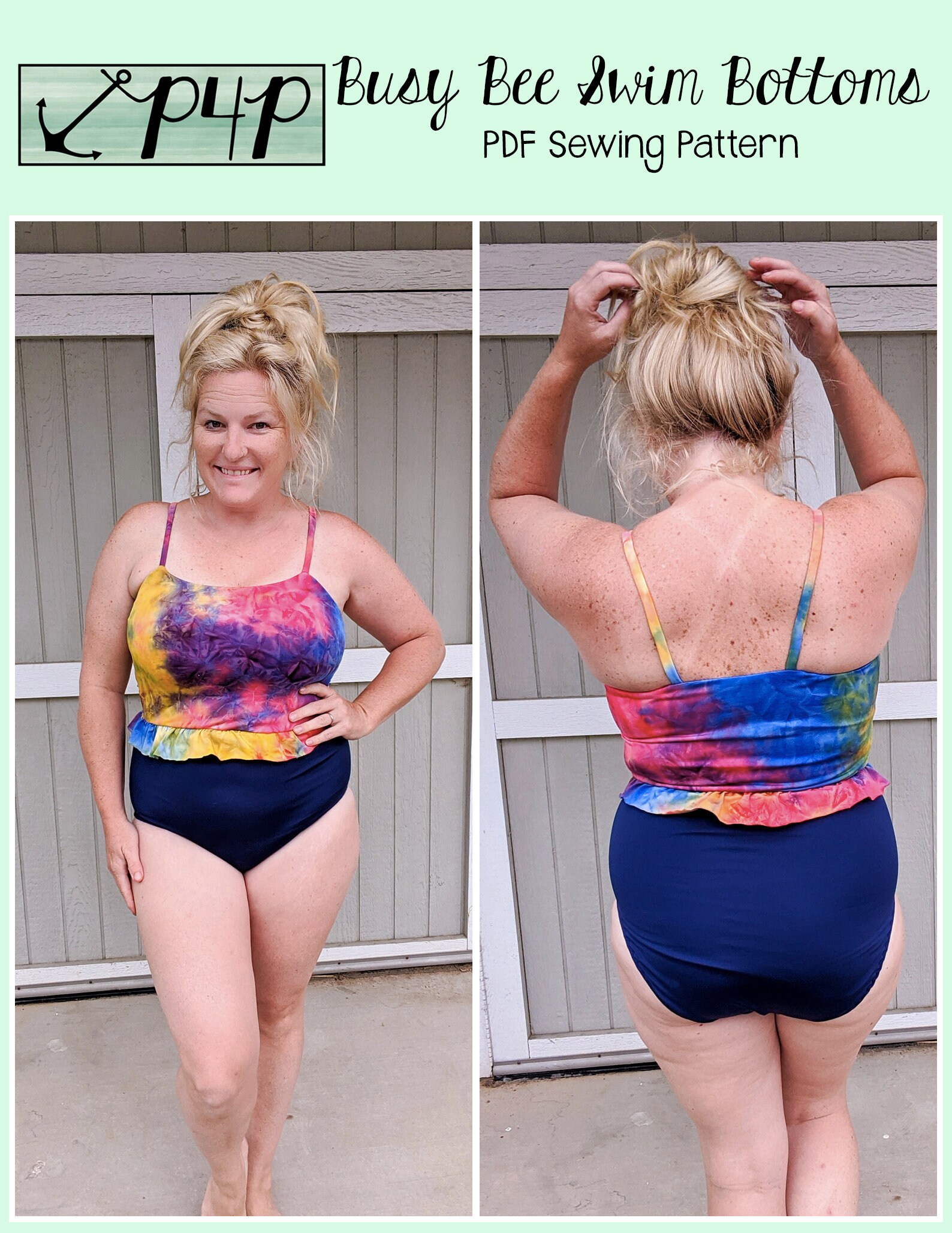 Busy Bee Swim Bottoms | PDF Sewing Pattern, Adult Sizes XXS - Plus 5X ...
