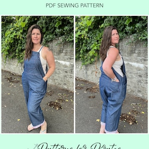 Breezy Overalls | PDF Sewing Pattern, Adult Sizes XXS - Plus 5X - Etsy