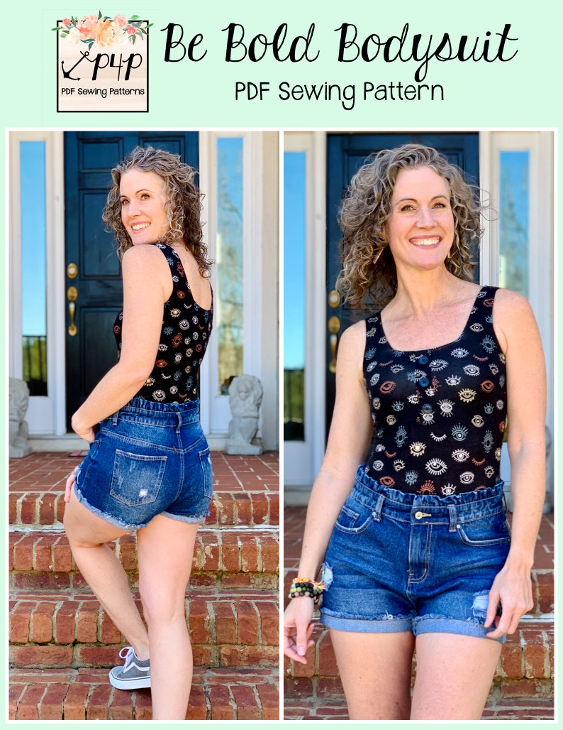 Be Bold Bodysuit | PDF Sewing Pattern, Adult Sizes XXS - Plus 5X - Etsy