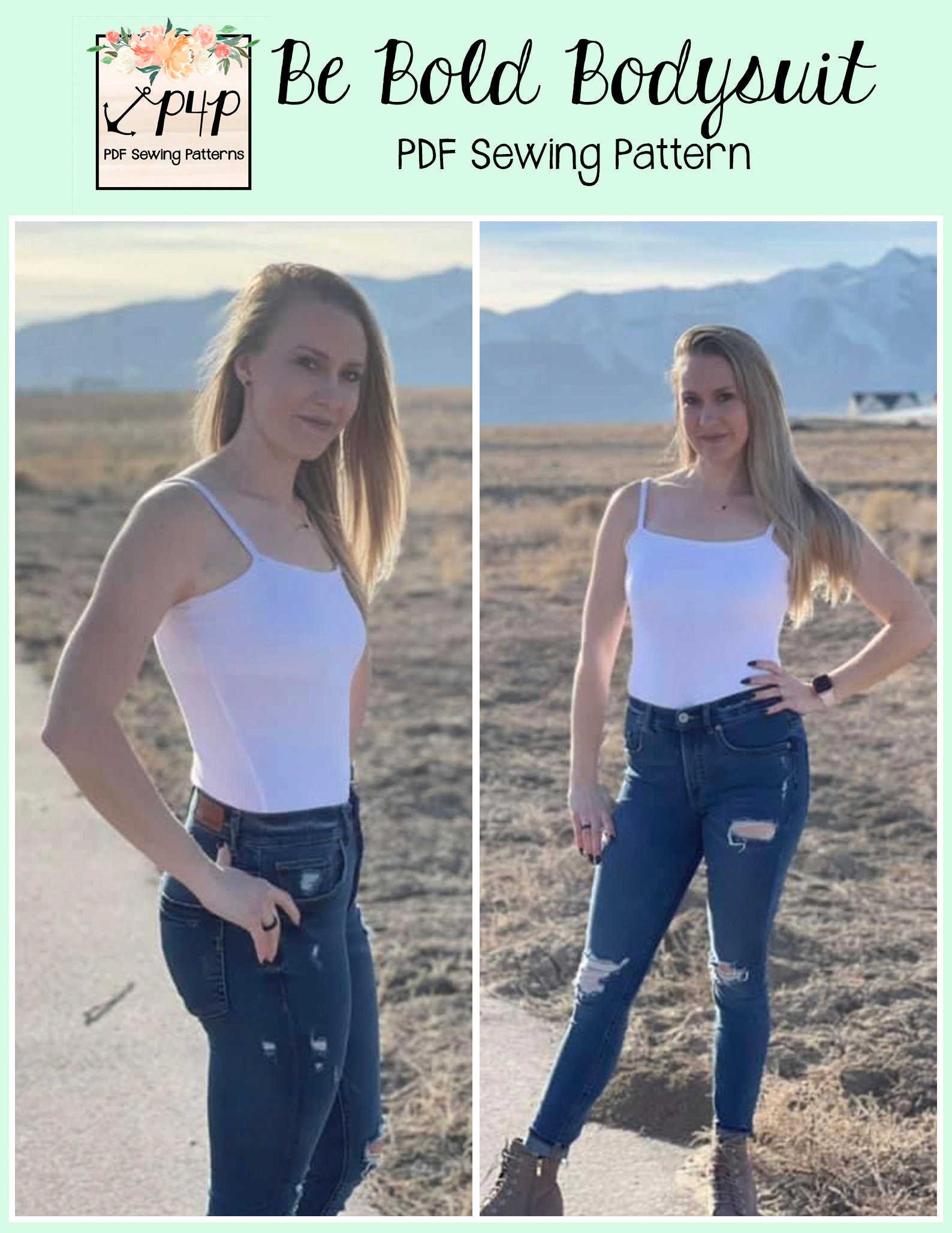 Be Bold Bodysuit | PDF Sewing Pattern, Adult Sizes XXS - Plus 5X - Etsy