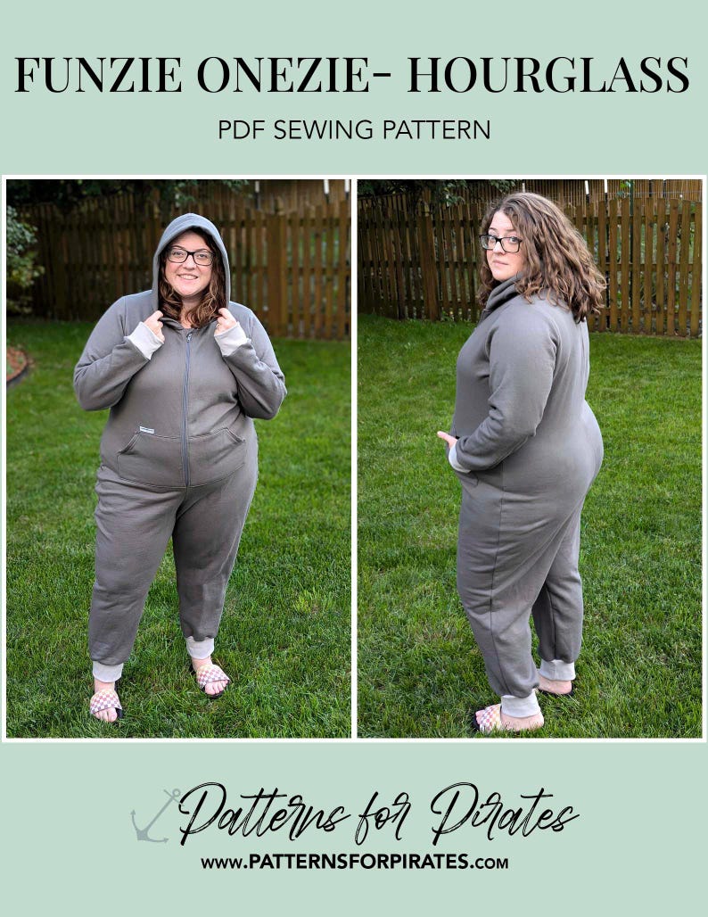 Funzie Onezie | PDF Sewing Pattern, Adult Sizes XXS - Plus 5X - Etsy