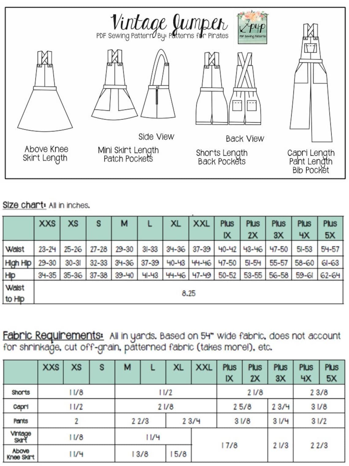 Vintage Jumper | PDF Sewing Pattern, Adult Sizes XXS - Plus 5X - Etsy