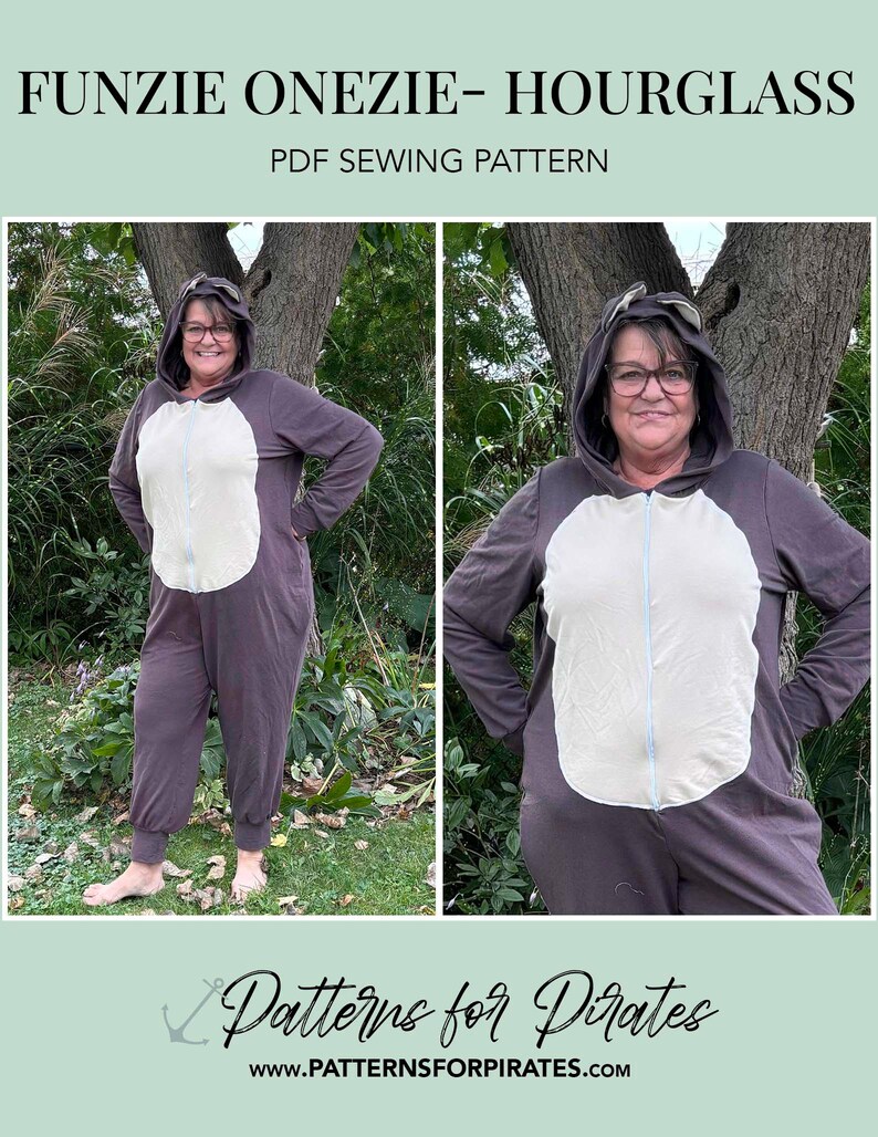 Funzie Onezie | PDF Sewing Pattern, Adult Sizes XXS - Plus 5X - Etsy
