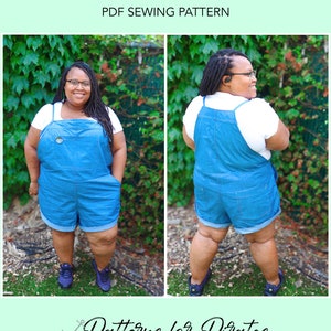 Breezy Overalls | PDF Sewing Pattern, Adult Sizes XXS - Plus 5X - Etsy