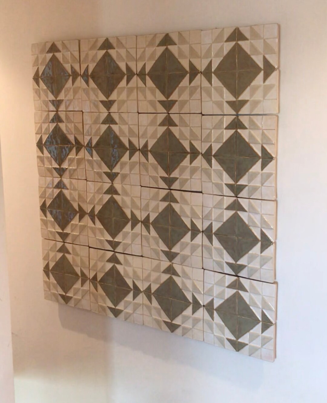 Handmade Decorative Ceramic Wall Tile - All Tiles Are Epoxied in Sets ...