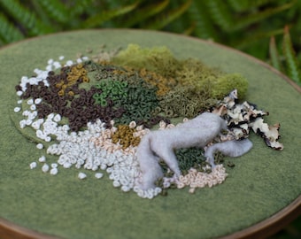 Moss Embroidery Pattern Pack I Seamless Surface Patterns for Textiles ...