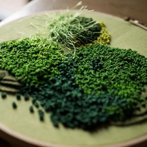 How to Make a Moss Embroidery Tutorial Video - Etsy