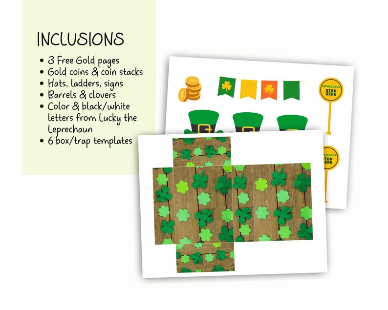 Leprechaun Trap Kit Printable, Leprechaun Letter, St. Patrick's Day ...