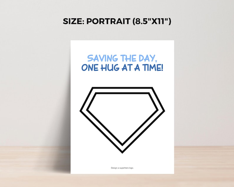 Father's Day Superhero Craft Printable, Father's Day Crafts, Presents ...