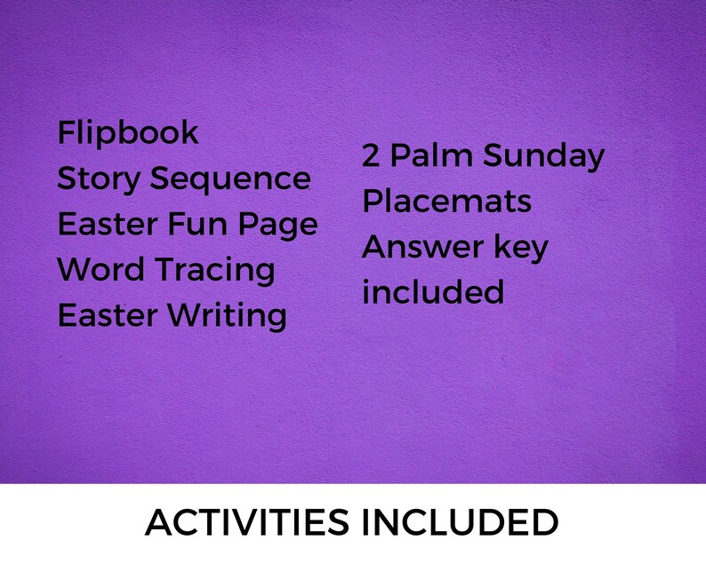 Holy Week Kids Activity Printable, Palm Sunday Activity, Easter ...