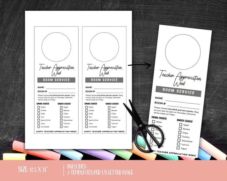 Teacher Appreciation Door Hanger Printable, Teacher Door, Teacher ...
