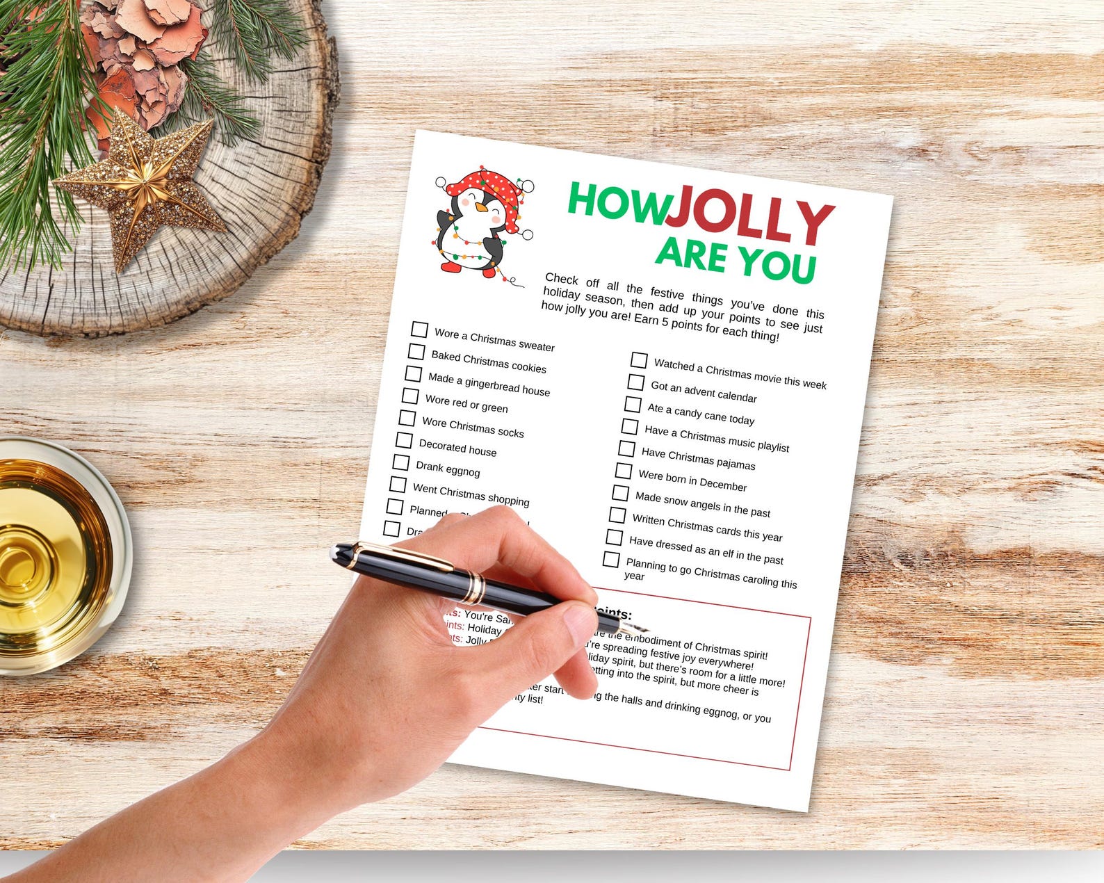 Christmas How Jolly Are You Game Printable - Etsy