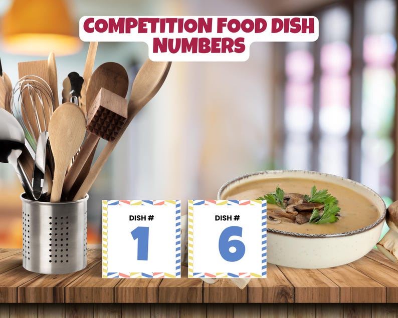 Editable Food Contest Kit – Printable Ballots, Scorecards ...