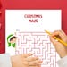Christmas Maze Printable, Classroom Activity, Christmas Fun Game - Etsy