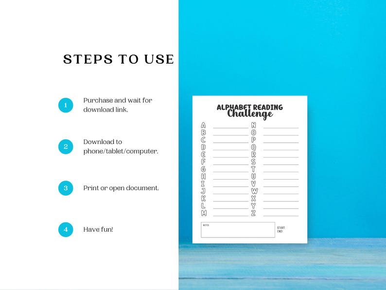 Alphabet Reading Challenge, Book Tracker, Reading List, Reading ...