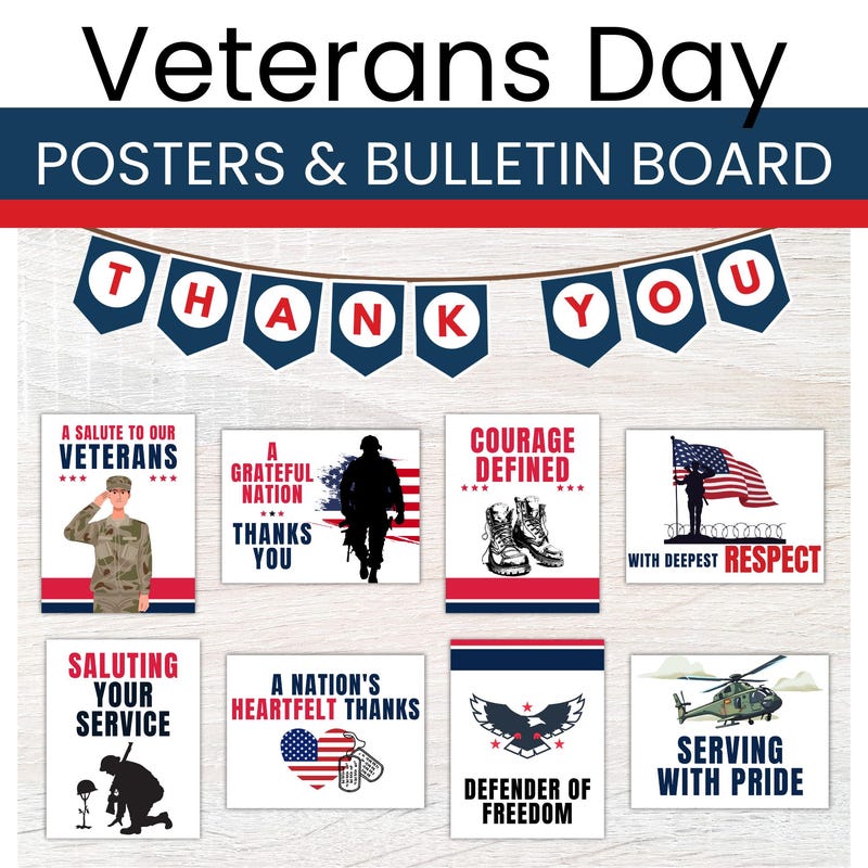 Veterans Day Bulletin Board - Etsy