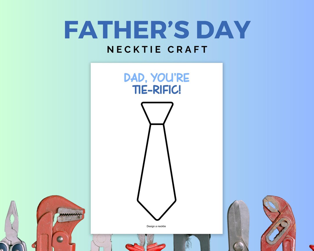 Father's Day Craft Printable, Father's Day Crafts, Presents for Dad ...