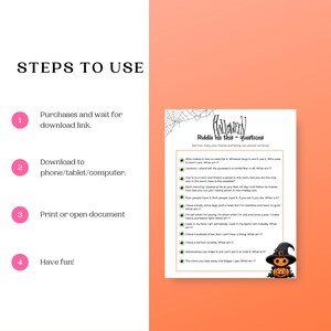 Halloween Riddles Printable, Halloween Activity, Family Fun - Etsy