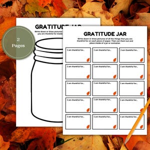 Thanksgiving Gratitude Jar Activity Printable - Etsy