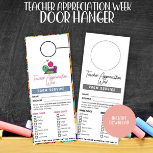 Teacher Appreciation Door Hanger Printable, Teacher Door, Teacher ...
