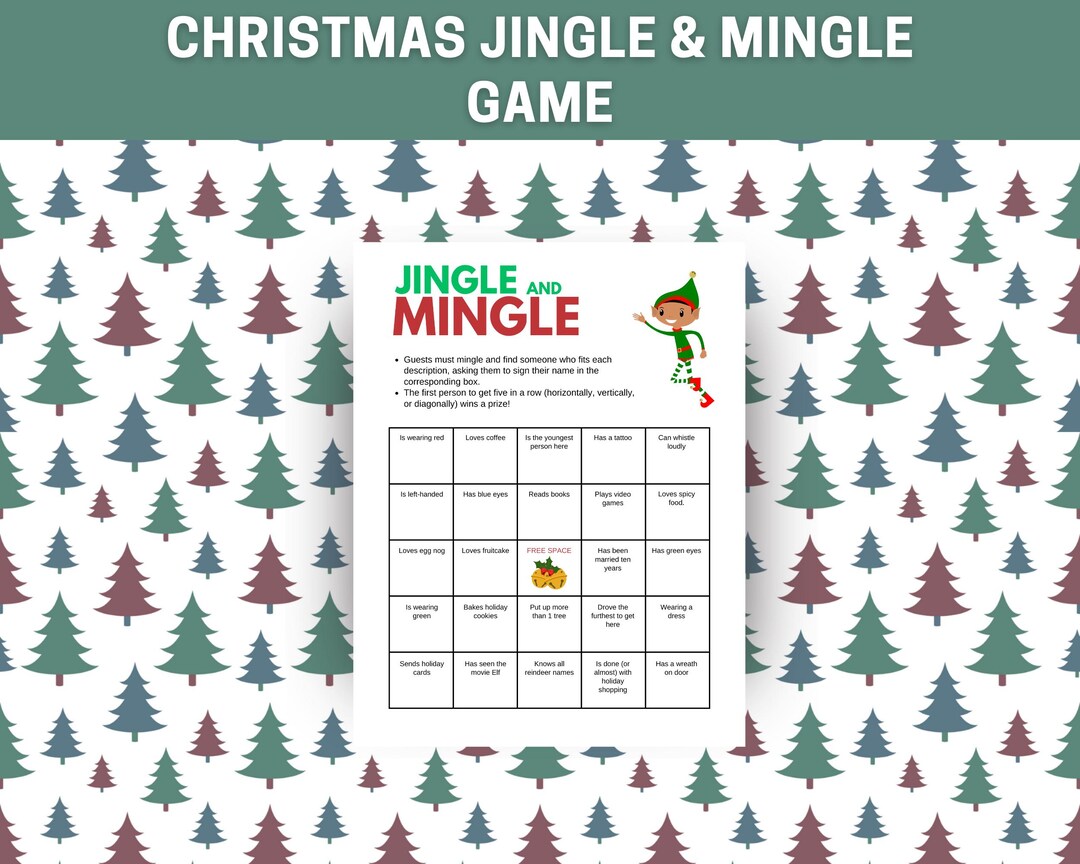 Christmas Jingle & Mingle Game Printable - Etsy
