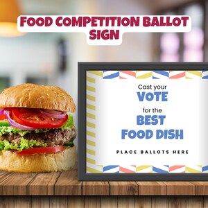 Editable Food Contest Kit – Printable Ballots, Scorecards ...