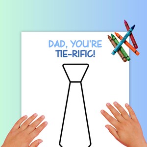 Father's Day Craft Printable, Father's Day Crafts, Presents for Dad ...