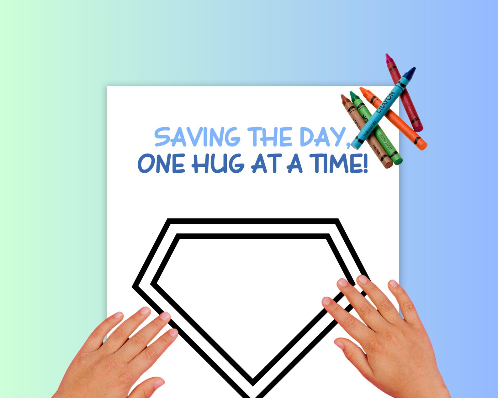 Father's Day Superhero Craft Printable, Father's Day Crafts, Presents ...