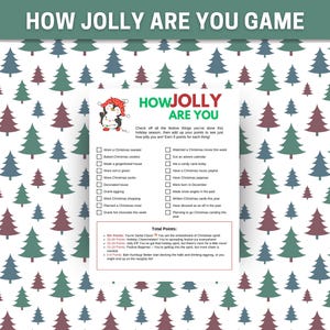 Christmas How Jolly Are You Game Printable - Etsy