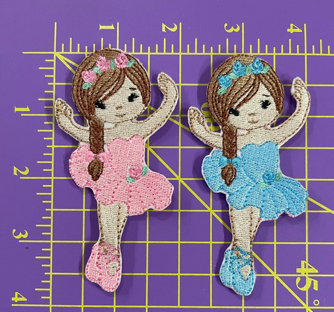 BALLERINA EMBROIDERED PATCH, Iron -on Patch, Cute Ballerina Patch, Patch for Girls - Etsy