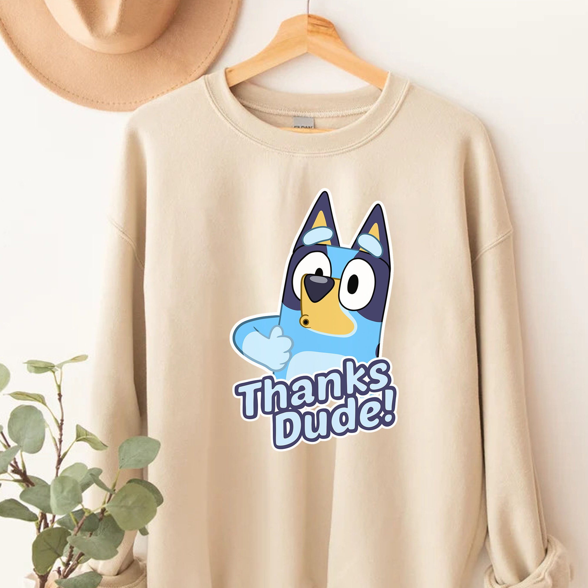 Bluey Thanks Dude Png, Bluey Friends Instant Download Png, Ready to ...