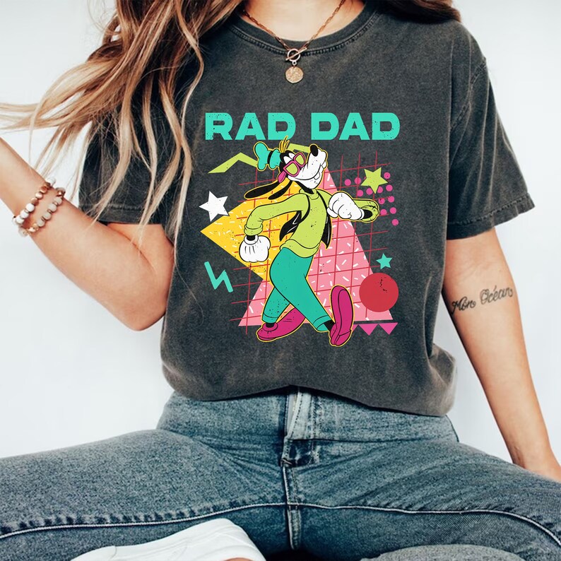 Retro 90s Goofy Rad Dad PNG, Disney Dad Father's Day Gift ,funny Daddy ...