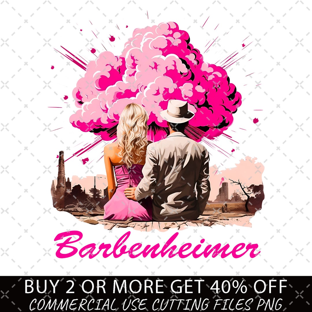 Vintage Barbenheimer Png, Movie Barbenheimer Png, Comeon Baby Lets Go ...