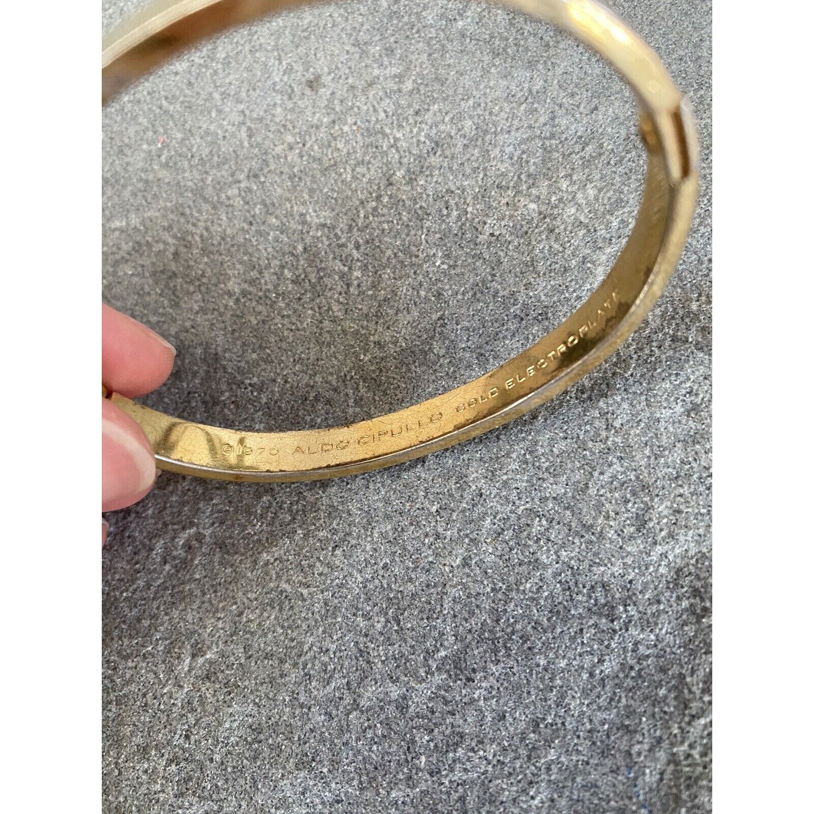 Vintage 1970 Aldo Cipullo Charles Revson Gold Electroplate Love ...