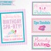 Spa Birthday Party Printable Signs Door Sign Facials Spa - Etsy