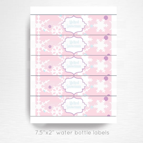 Melted Snowman Label - Etsy