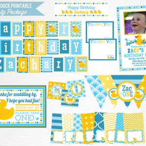 Rubber Duck Party Printable Party Package YOU PRINT - Etsy