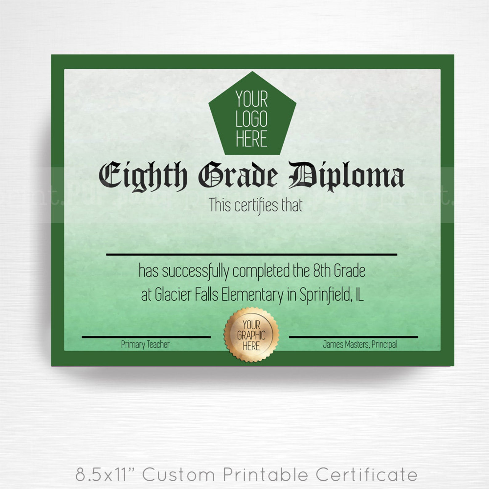 5th 6th 7th 8th Grade Graduation Party Printable Digital - Etsy