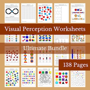 Visual Perception Worksheets for Kids: Ages 6-9 (digital Download) - Etsy