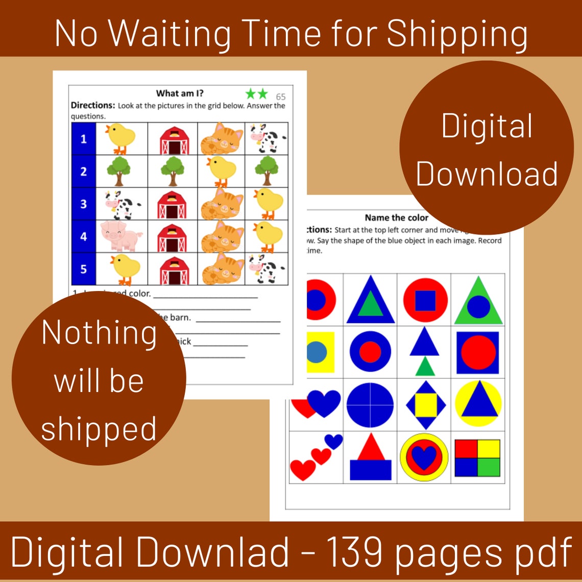 Visual Perception Worksheets for Kids: Ages 6-9 (digital Download) - Etsy